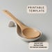 Spoon Rest Pottery Template, Digital Download, Ceramic Homeware Design ...