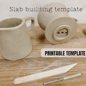 Pottery Pour Over Coffee Set Template: Slab Building Pattern (PDF ...