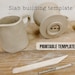 Pottery Pour Over Coffee Set Template: Slab Building Pattern (PDF ...
