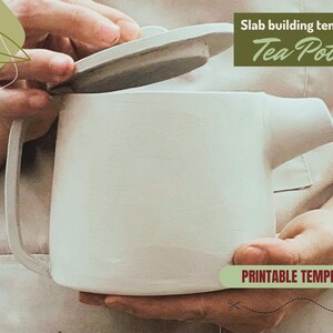 Ceramic Teapot Pottery Template: DIY Slab Building (PDF Pattern) - Etsy