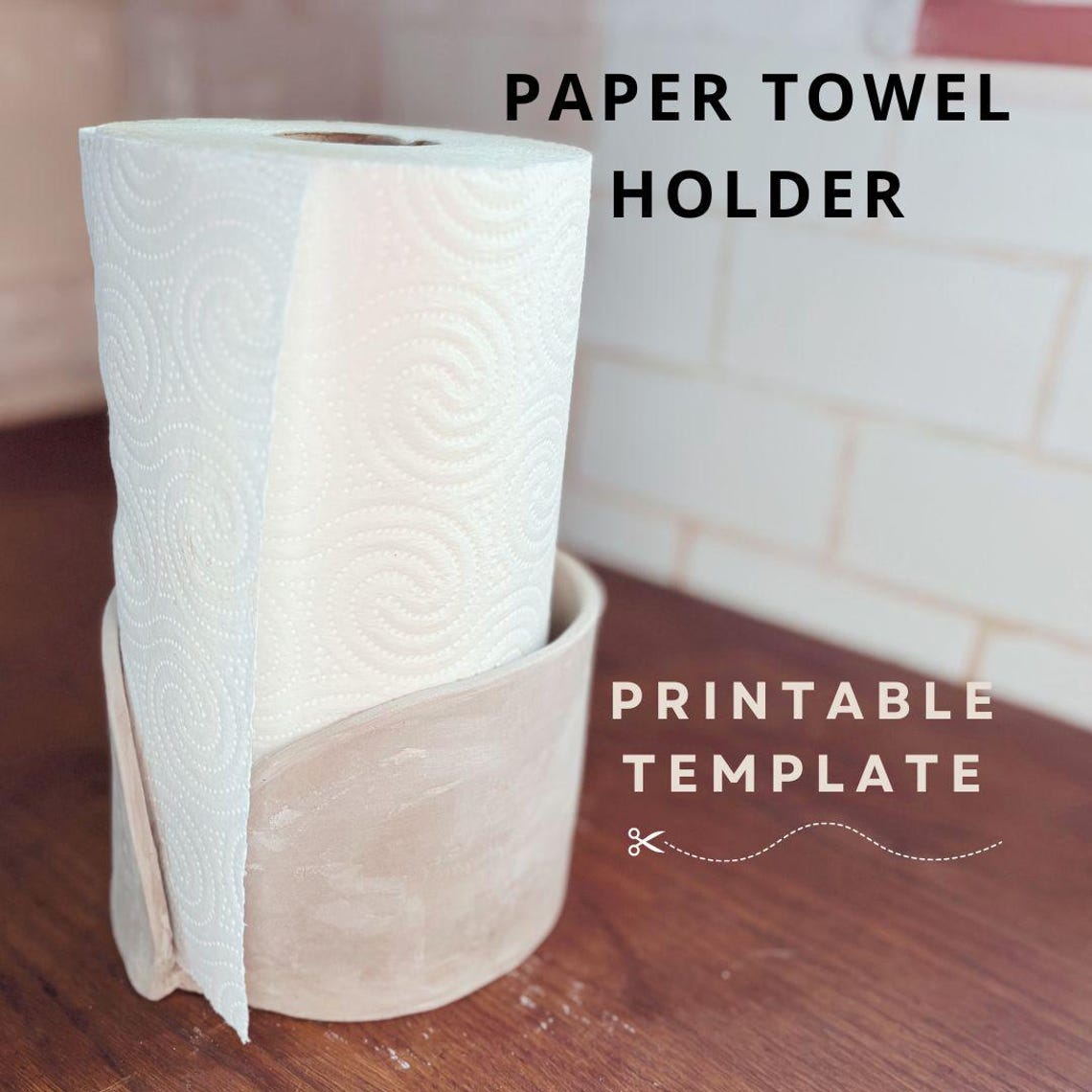 Ceramic Paper Towel Holder Template: DIY Pottery Pattern (PDF Pattern ...