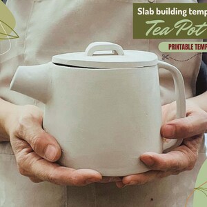Ceramic Teapot Pottery Template: DIY Slab Building (PDF Pattern) - Etsy