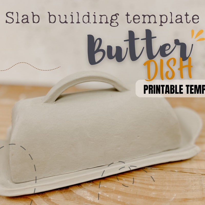 Pottery Butter Dish Template - Etsy