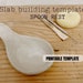 Pottery Spoon Rest Template: Slab Build, Printable (PDF Pattern) - Etsy