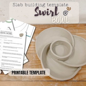 Pottery Salad Bowl Template: DIY Ceramic Slab Building (PDF Pattern) - Etsy
