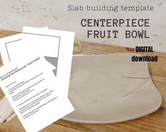 Slab Pottery Template for Create a Circular Bowl - Slab Building ...