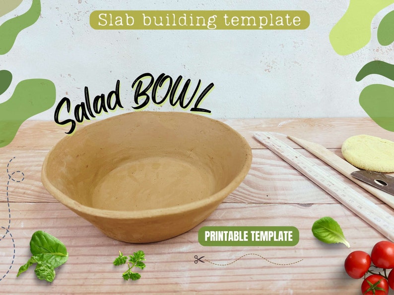 Pottery Bowl Slab Building Template (PDF) - Etsy