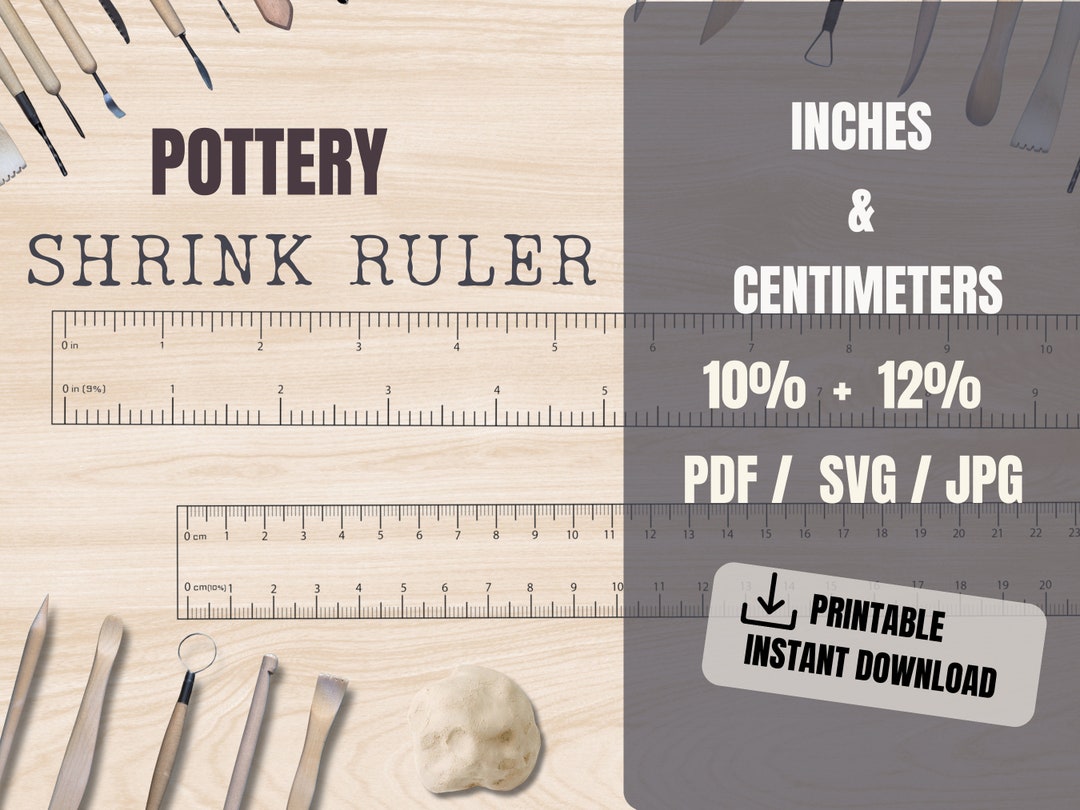 Pottery Shrink Ruler, Pottery Tool, Pottery Supplies - Etsy