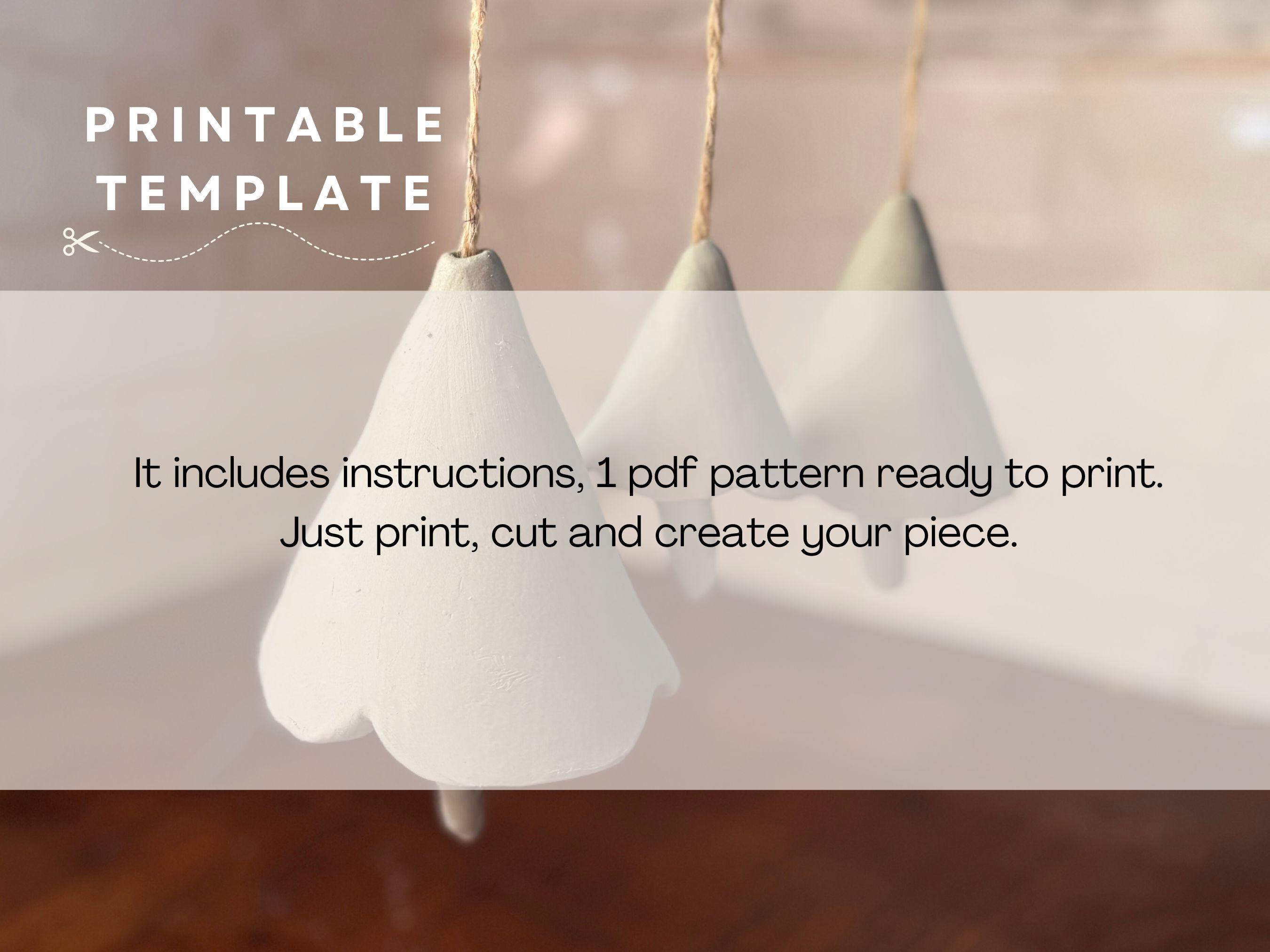 Christmas Bells Pottery Template: DIY Ceramic Pattern (PDF Pattern) - Etsy
