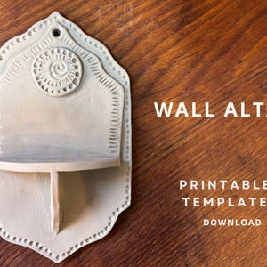 Ceramic Altar Slab Building Template, Wall Altar Pottery Template, Wall ...