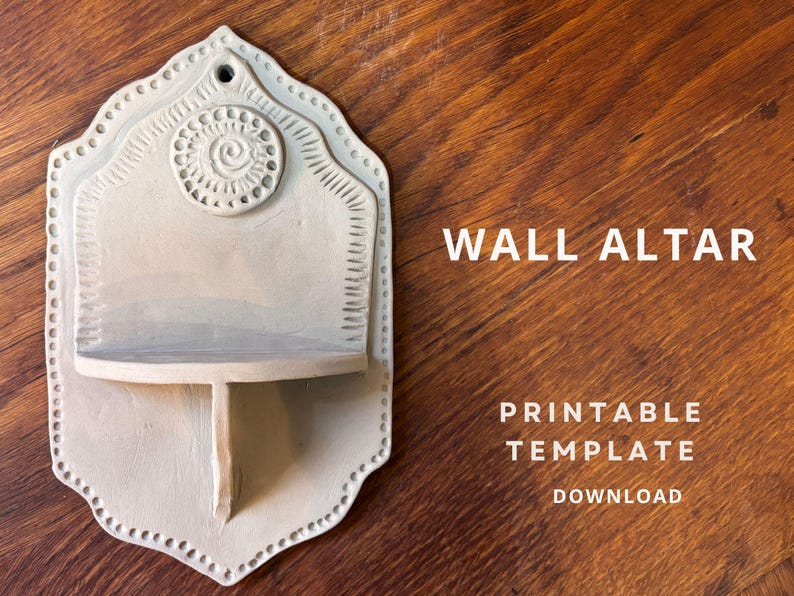 Ceramic Wall Altar Slab Building Template: Pottery Pattern (PDF Pattern ...