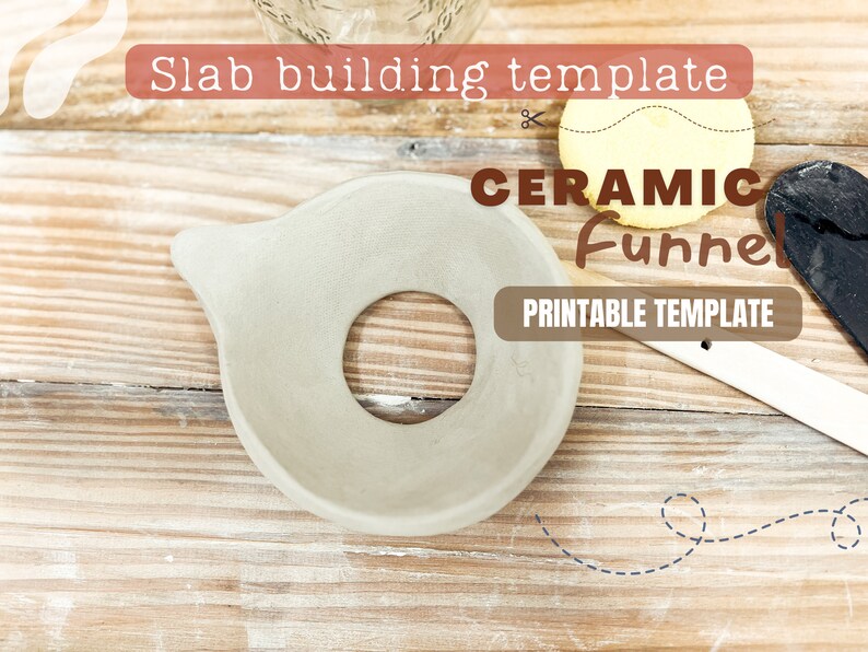 Ceramic Funnel Pottery Template: DIY Slab Building (PDF Pattern) - Etsy