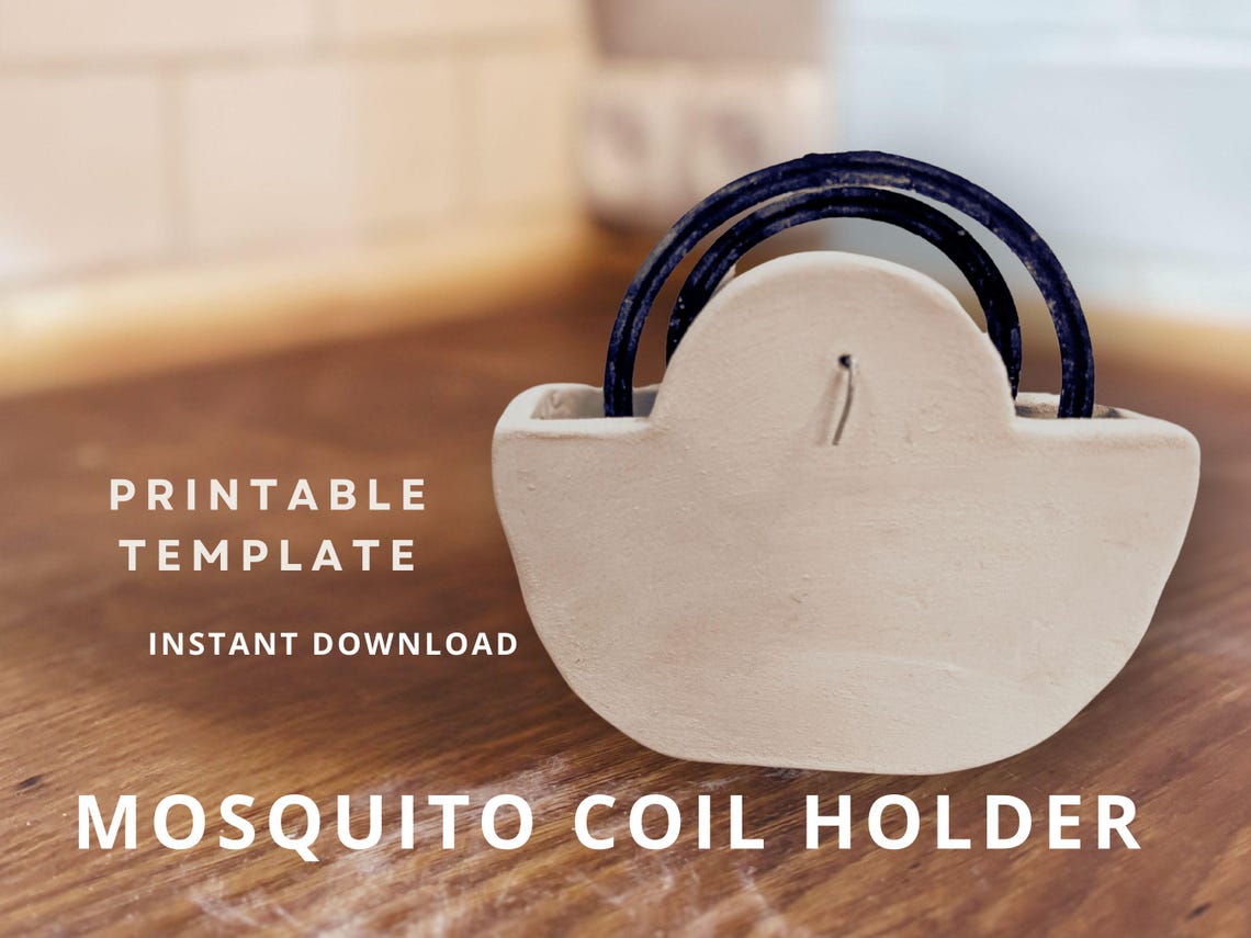 Mosquito Coil Holder Pottery Template: Slab Building (PDF Pattern) - Etsy