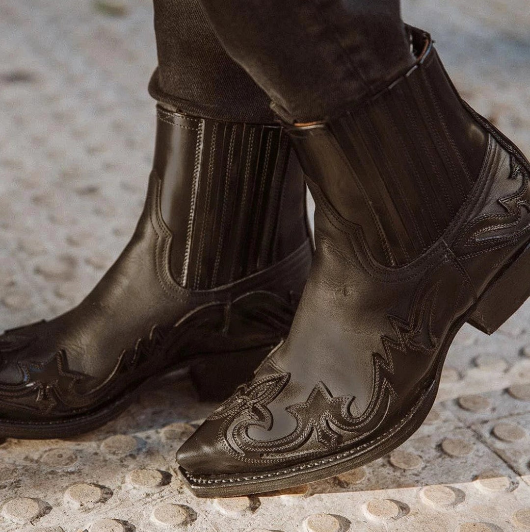 Western Cowboy Boots Cowboy Shoes Cowboy Boots Mixed - Etsy