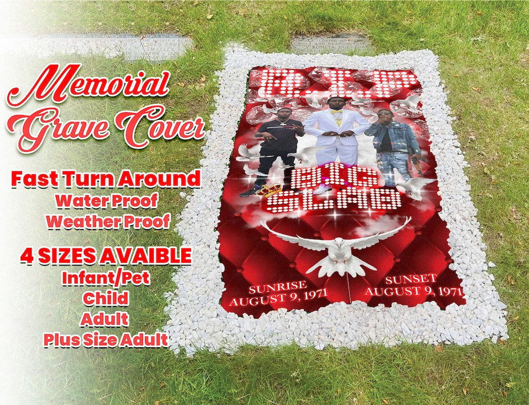 Eternal Embrace Personalized Remembrance Blanket Rest in Peace Grave ...