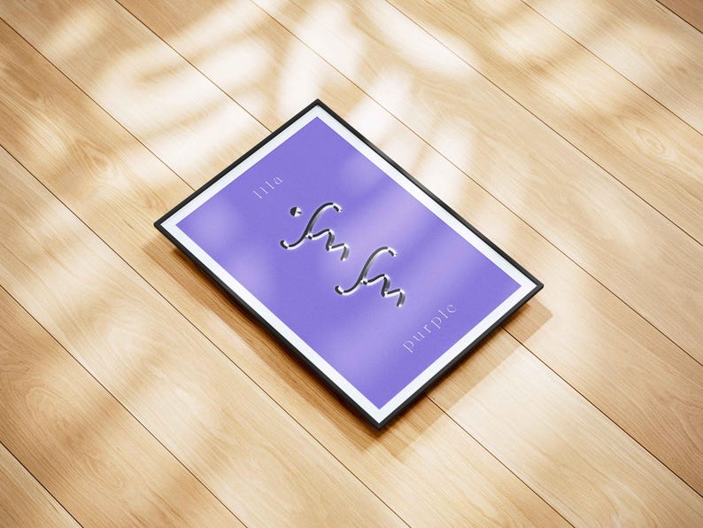 Tagalog Baybayin English Poster of Lila Purple Pinoy Wall Art ...