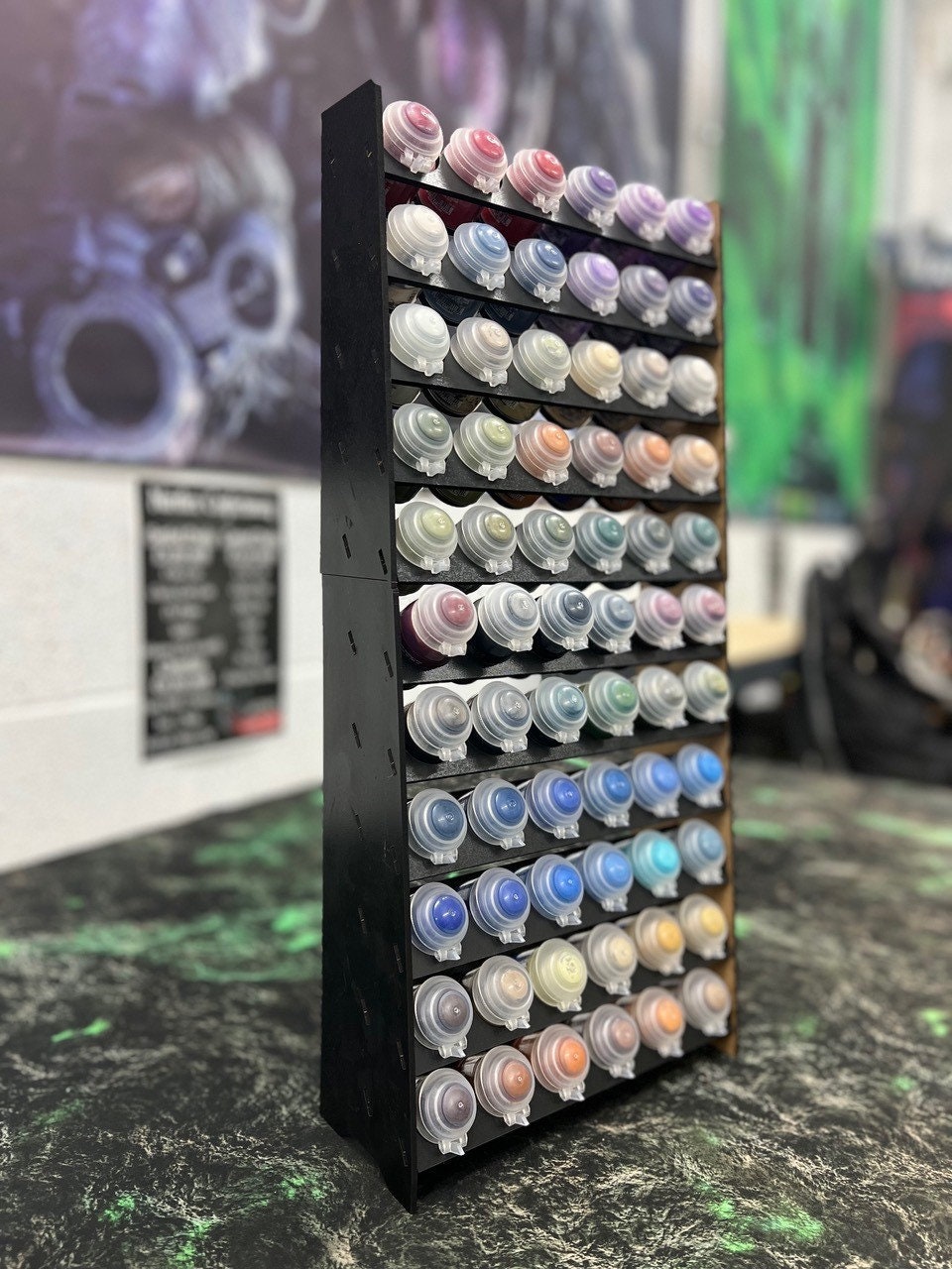 Pre-built Painting Rack for Citadel and Vallejo (black), Citadel ...