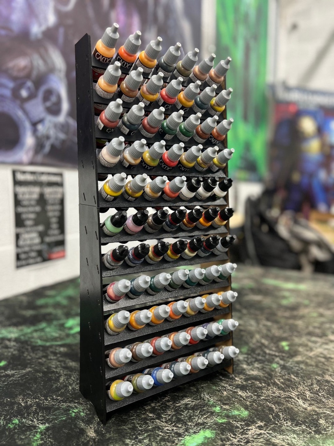 Pre-built Painting Rack for Citadel and Vallejo (black), Citadel ...