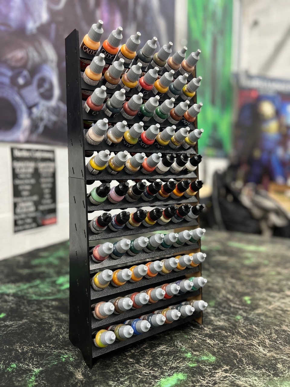 Pre-built Painting Rack for Citadel and Vallejo (black), Citadel ...
