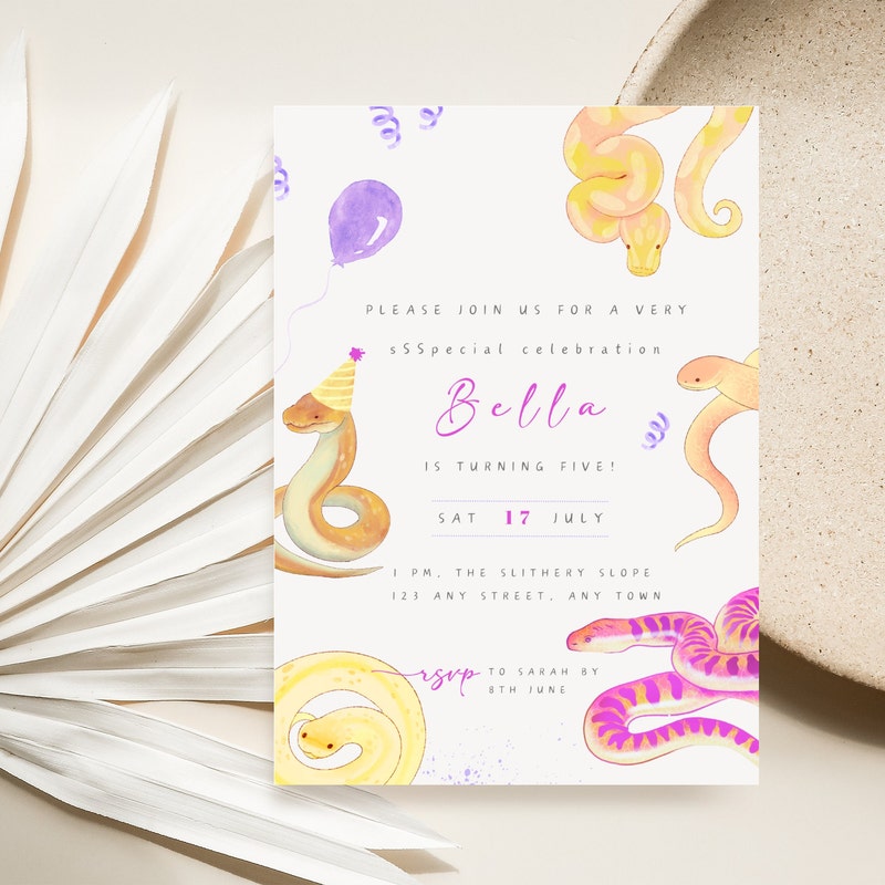 Snake Invitations - Etsy
