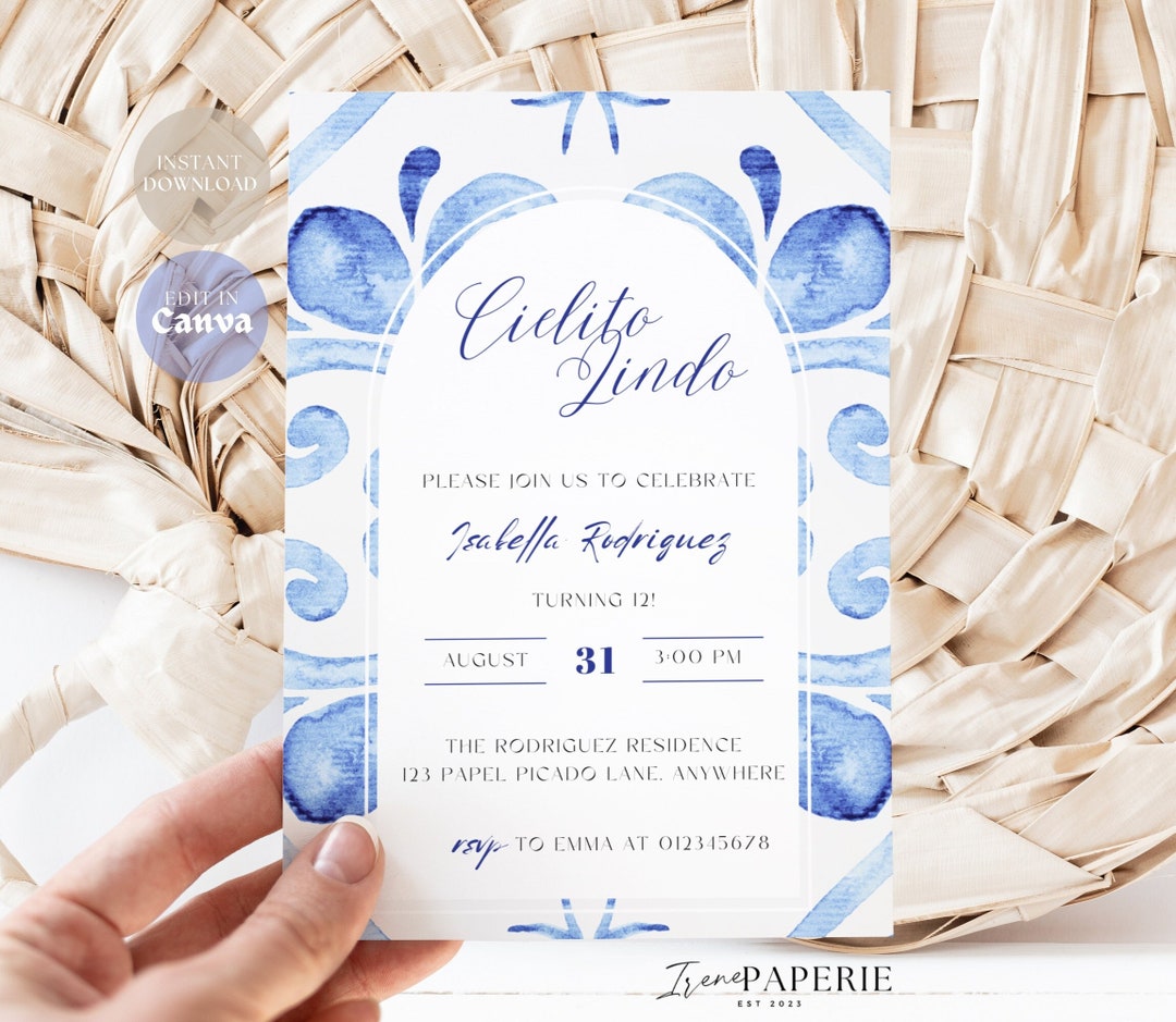 Cielito Lindo Birthday Invitation Any Age Editable Template Instant ...