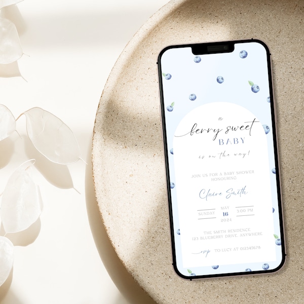 Blueberry Themed Baby Shower - Etsy