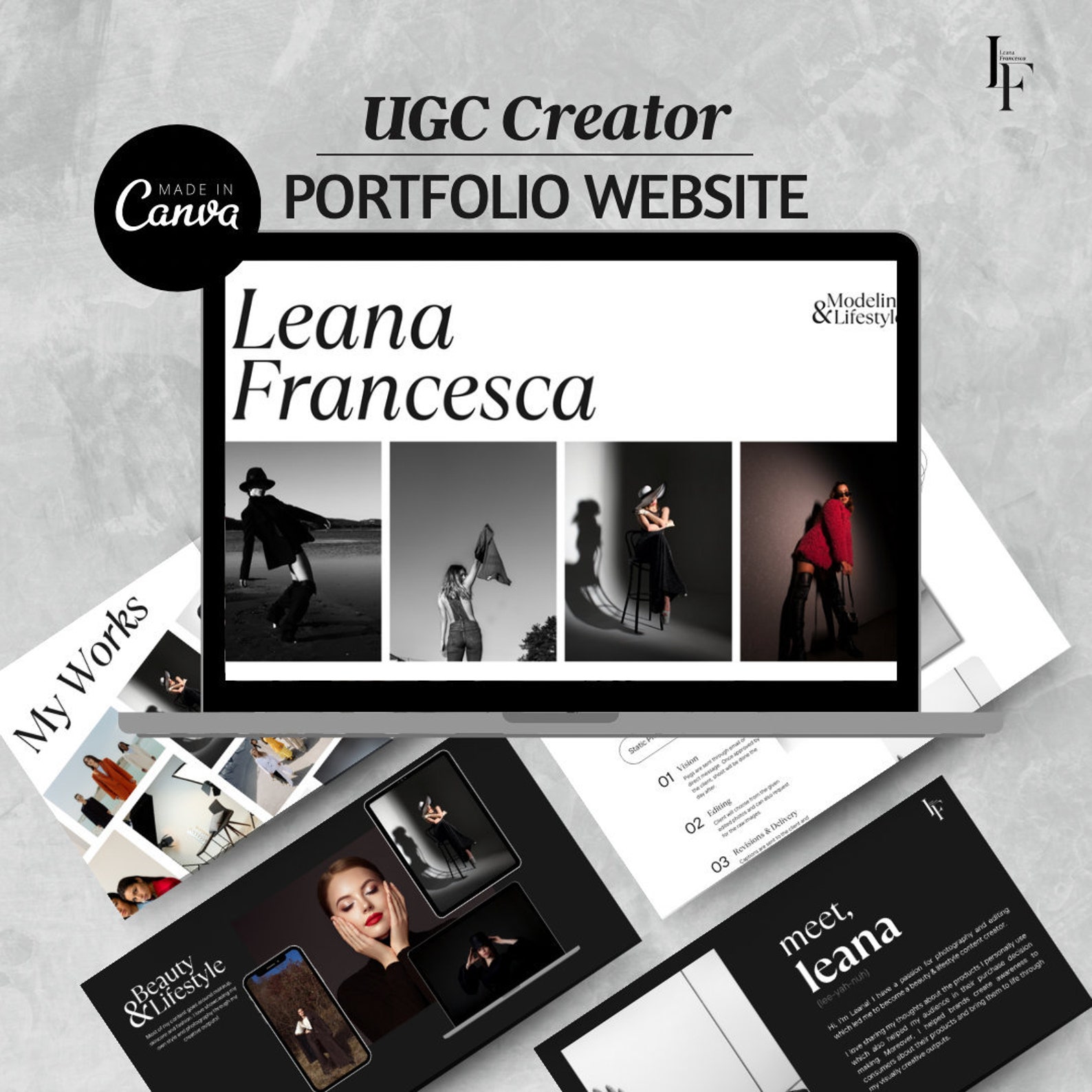 UGC Creator Portfolio Website| Ugc Template | UGC Portfolio Template ...