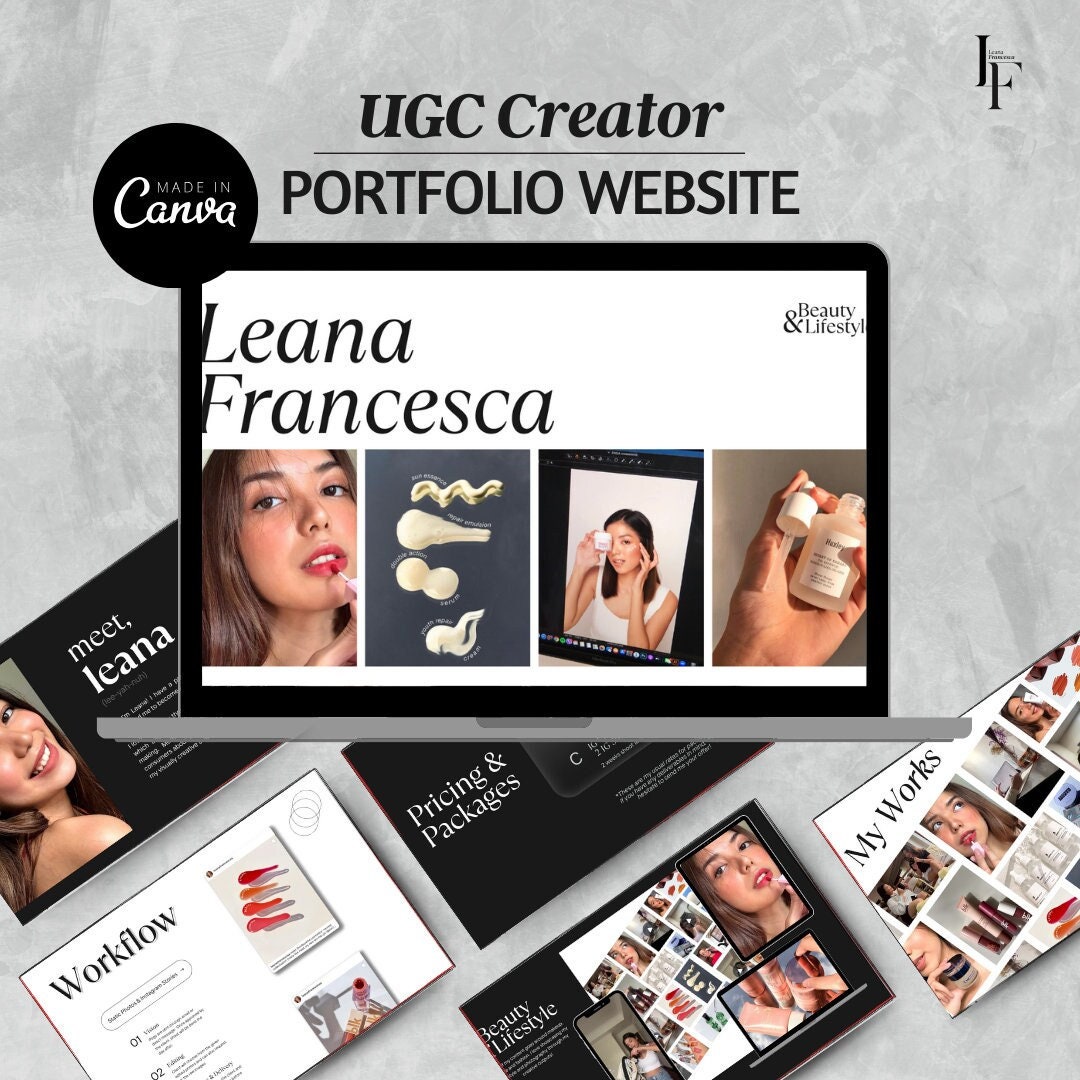 UGC Creator Portfolio Website Ugc Template UGC Portfolio - Etsy