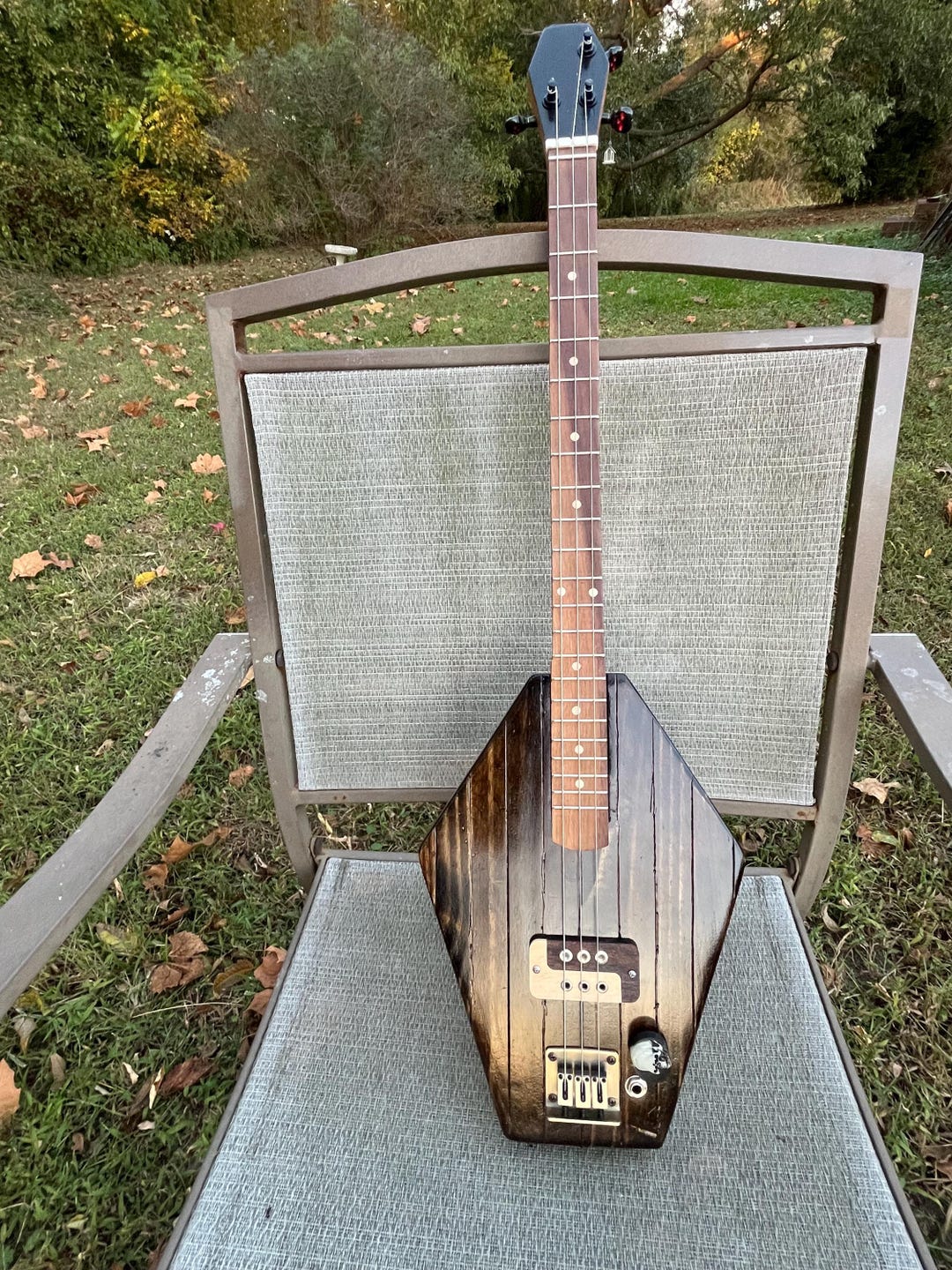 Solid Body 3 String Coffin Shaped Electric Guitar - Etsy