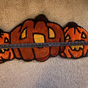 Tufted Pumpkin Rug Design, Made to Order Home Decor, Personalized Rug ...