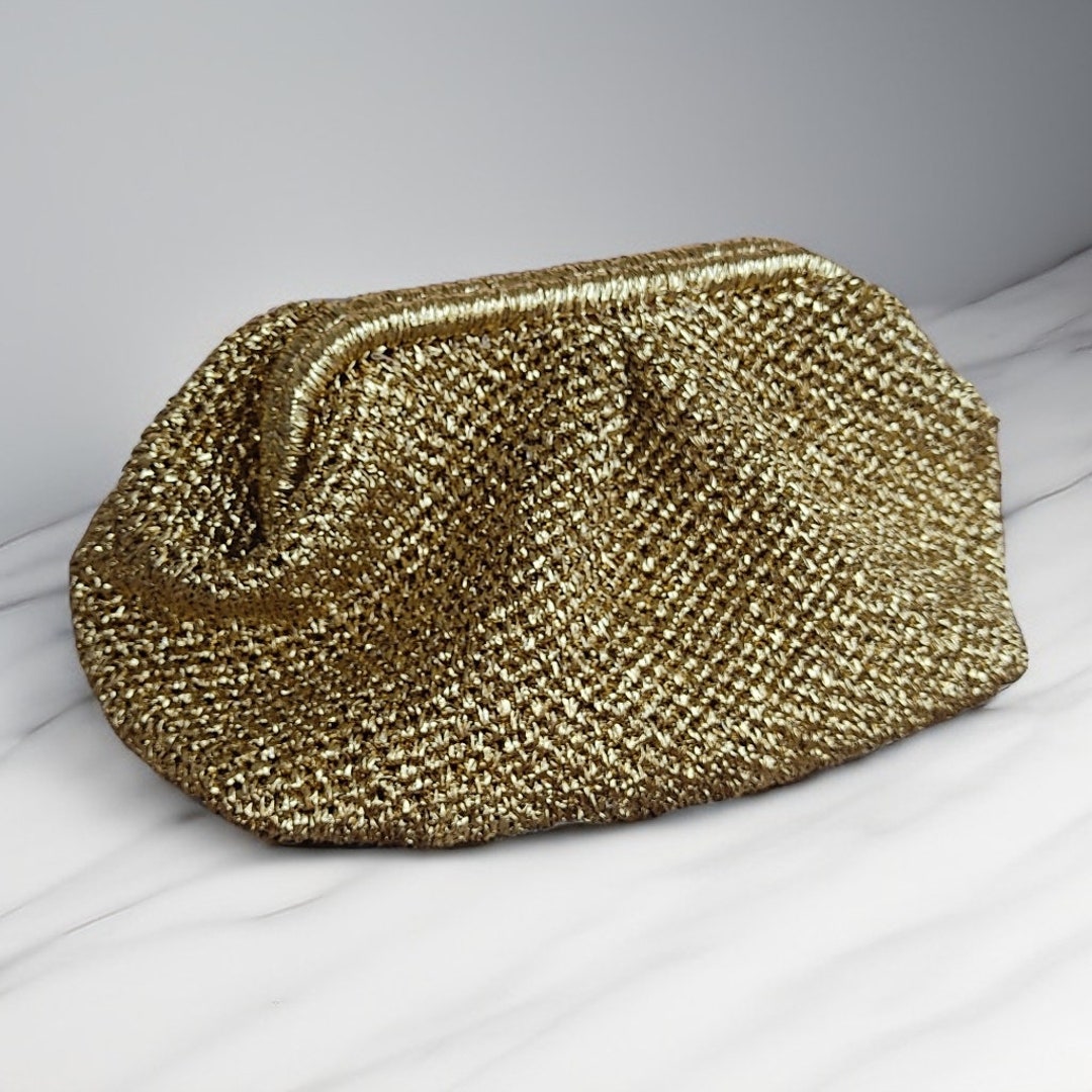 Glamorous Metallic Crochet Bag: Eye-catching and Unique Design - Etsy
