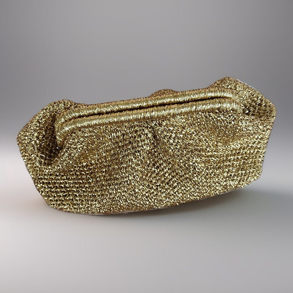 Glamorous Metallic Crochet Bag: Eye-catching and Unique Design - Etsy