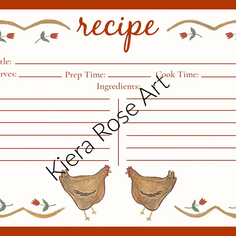 Chicken Recipes - Etsy