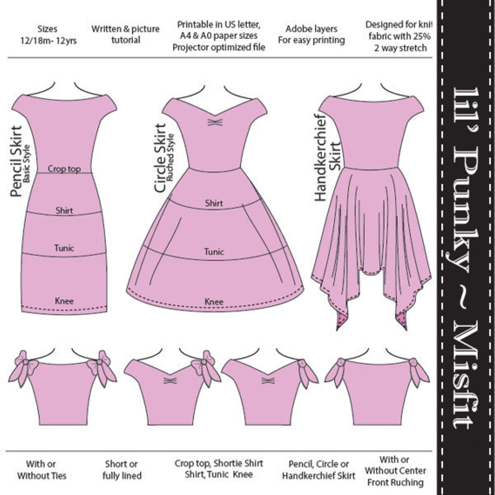 Lil' Punky Girls Shirt and Dress - Etsy