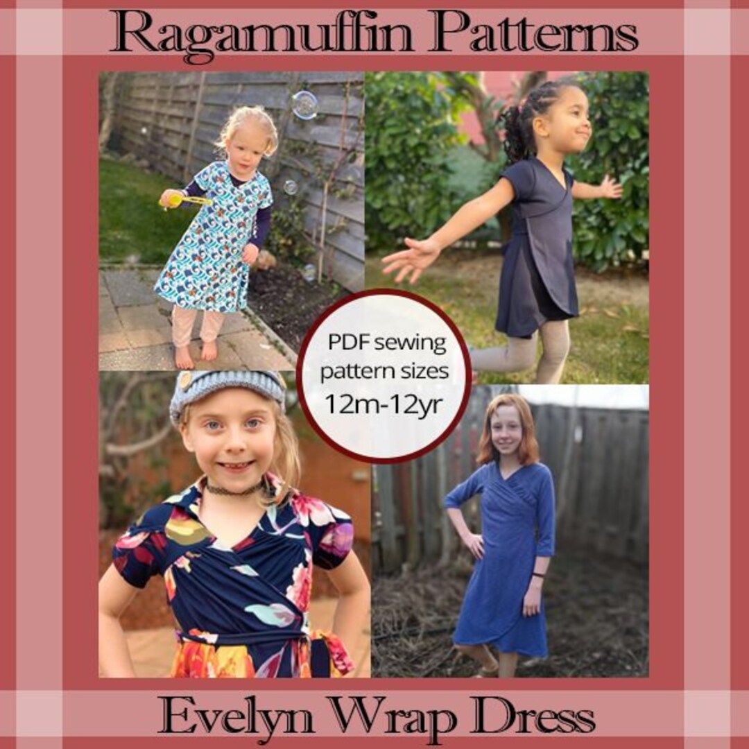 Evelyn (girls) Wrap Dress & Top - Etsy
