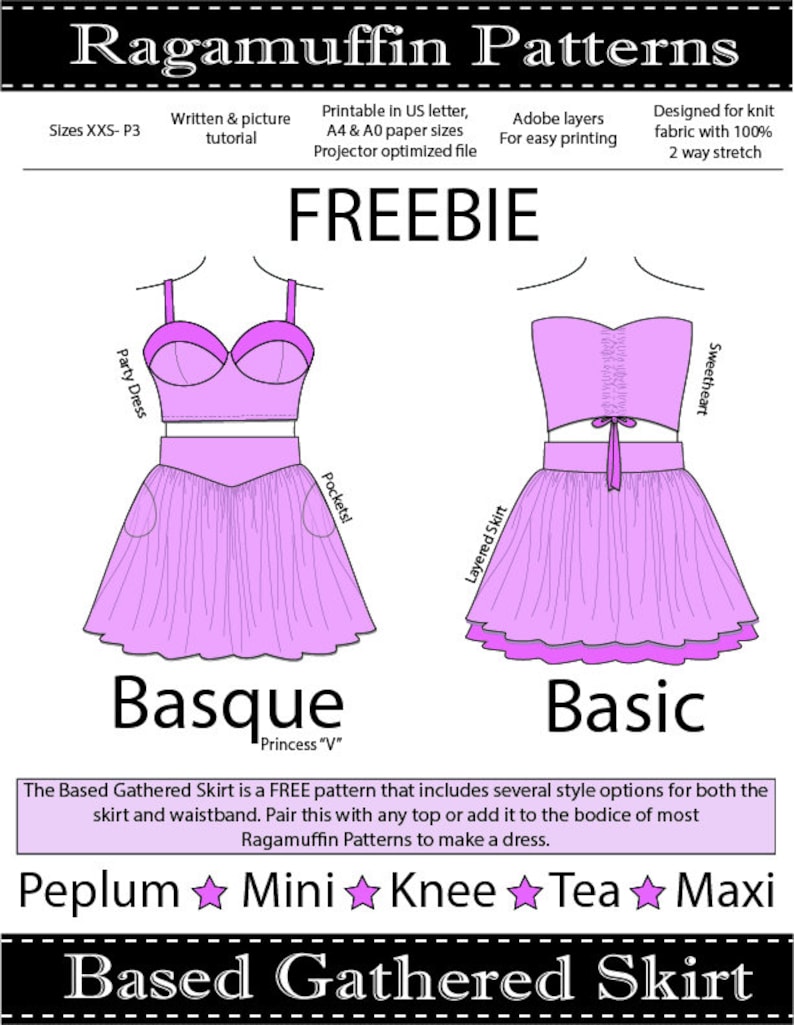 Based Gathered Skirt - Etsy