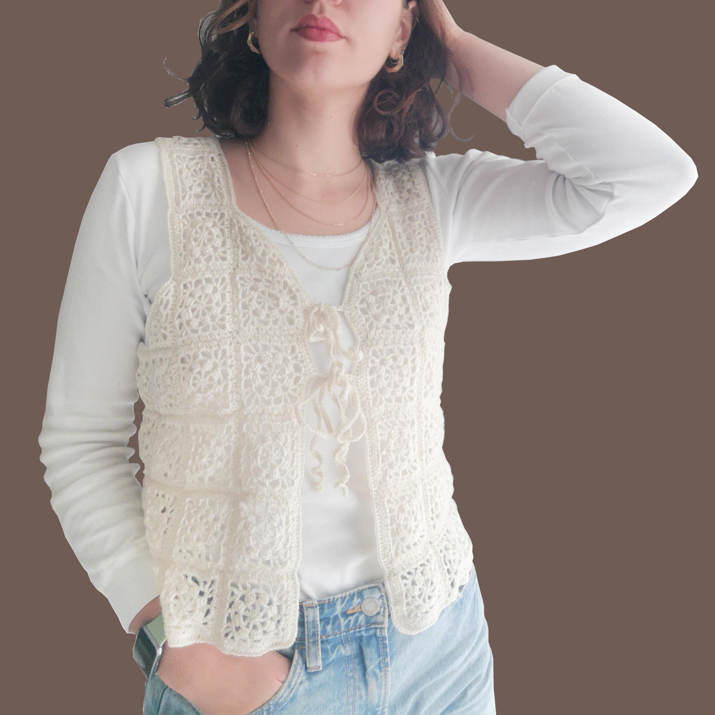 Crochet Sleeveless Jacket Pattern PDF French - Etsy