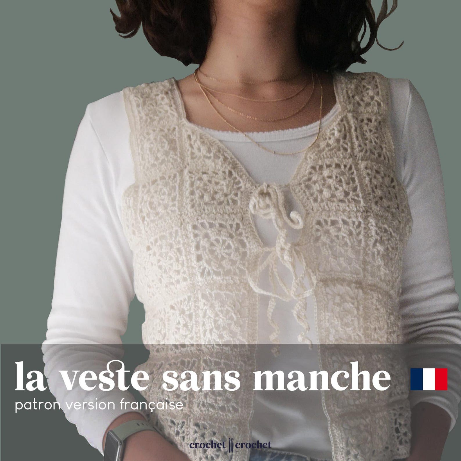 Crochet Sleeveless Jacket Pattern PDF French - Etsy