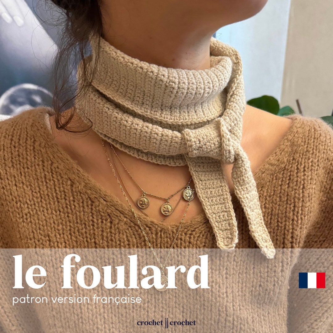 French Crochet Scarf Pattern PDF - Etsy