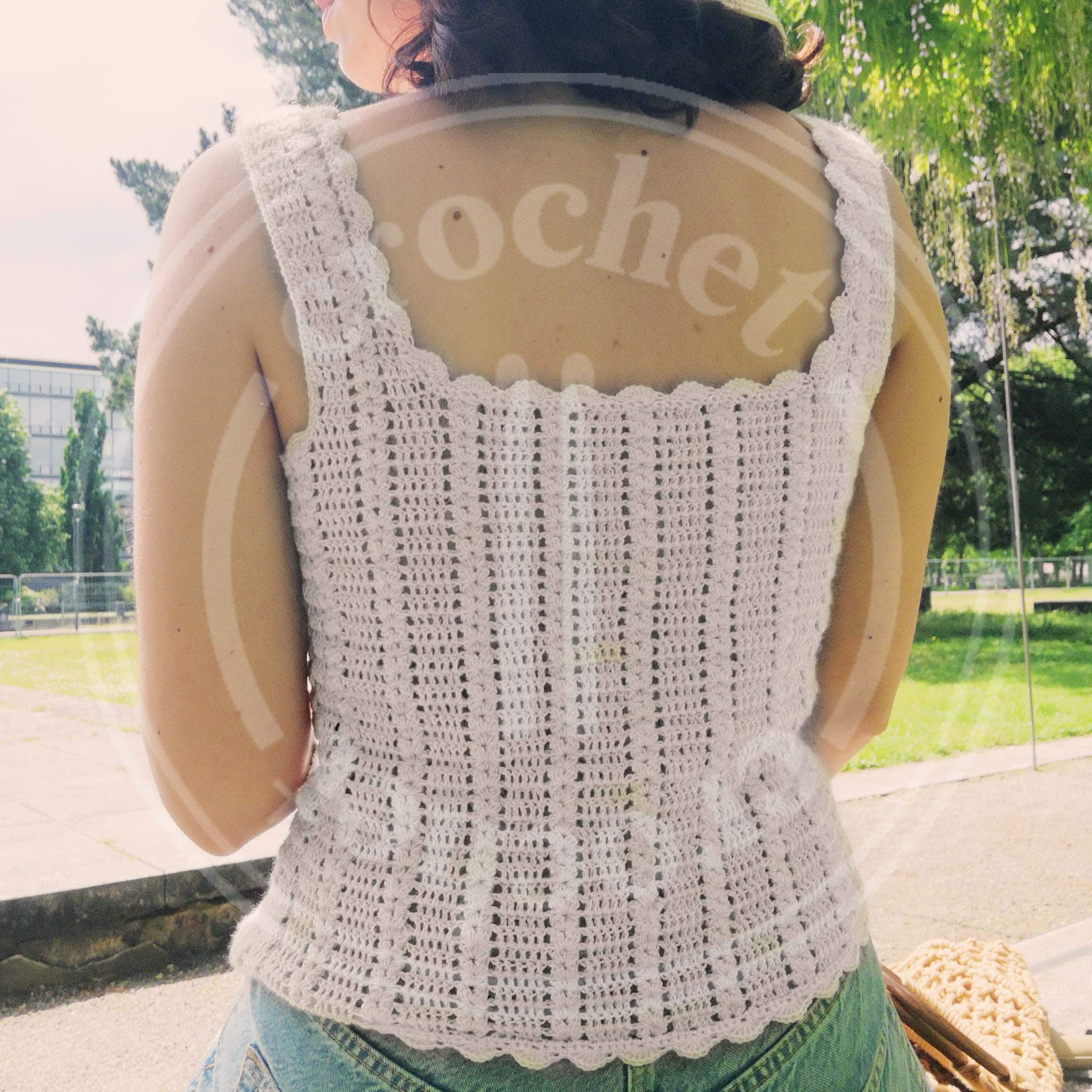 Crochet Pattern Top Sézane Inspi PDF English - Etsy