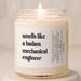 A Badass Mechanical Engineer Candle, Funny Candle Gift for Engineers ...