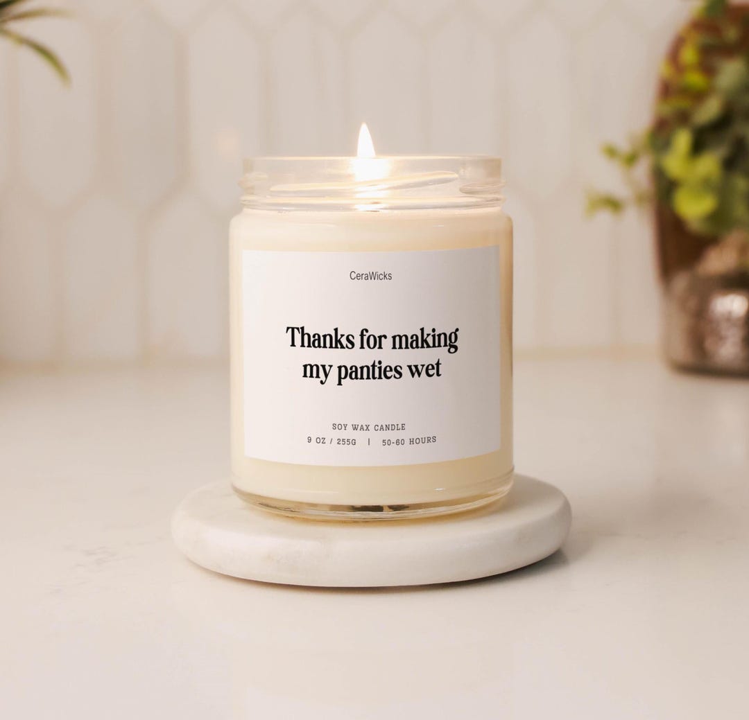 Funny Candle for Husband, Boyfriend Gift, Cheeky Romantic Thanksgiving ...