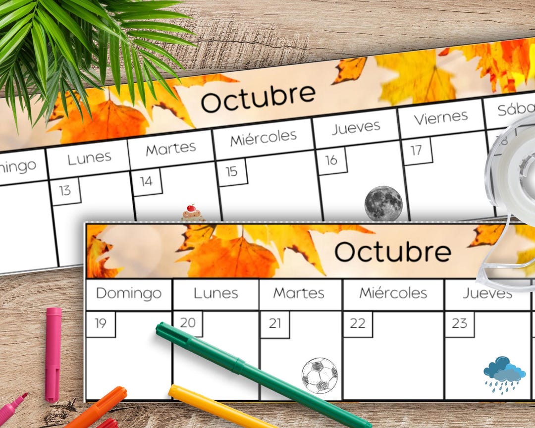 Montessori Linear Calendar, 2025, Spanish - Etsy