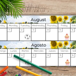 Montessori Linear Calendar, 2025 - Etsy