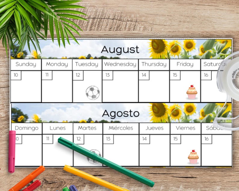 Montessori Linear Calendar, 2025 - Etsy