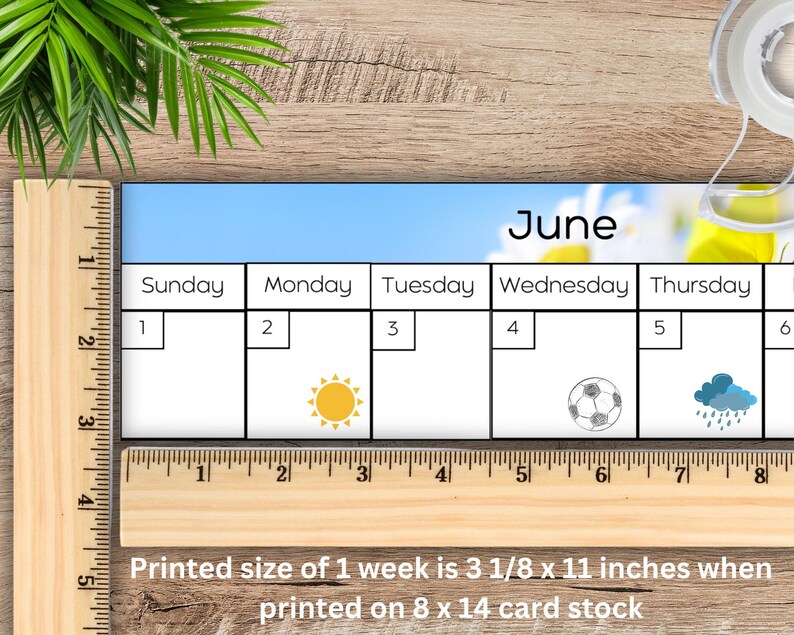 Montessori Linear Calendar, 2025 - Etsy