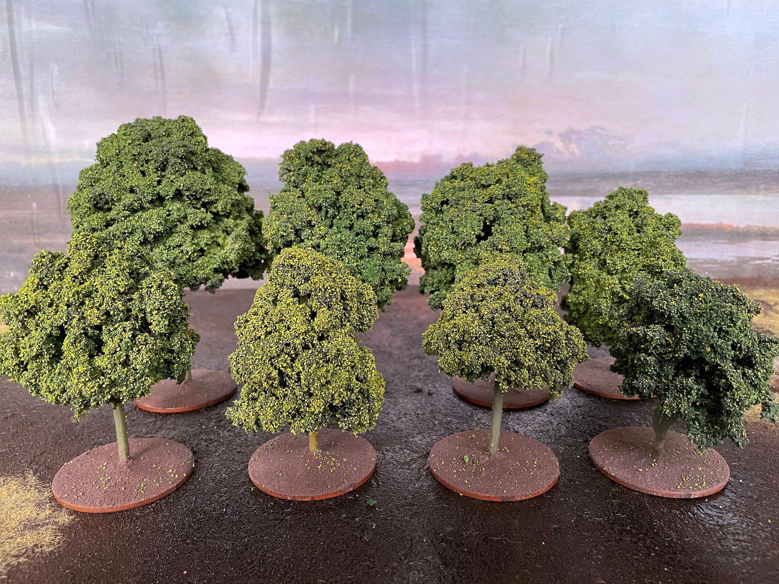 Tabletop Wargame Terrain, Miniature Trees, 28mm, RPG, Diorama - Etsy