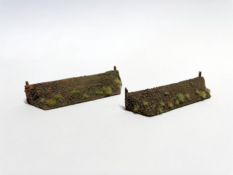Tabletop Wargame Terrain, Modular Entrenchments, 15mm, RPG, ACW-WWII - Etsy