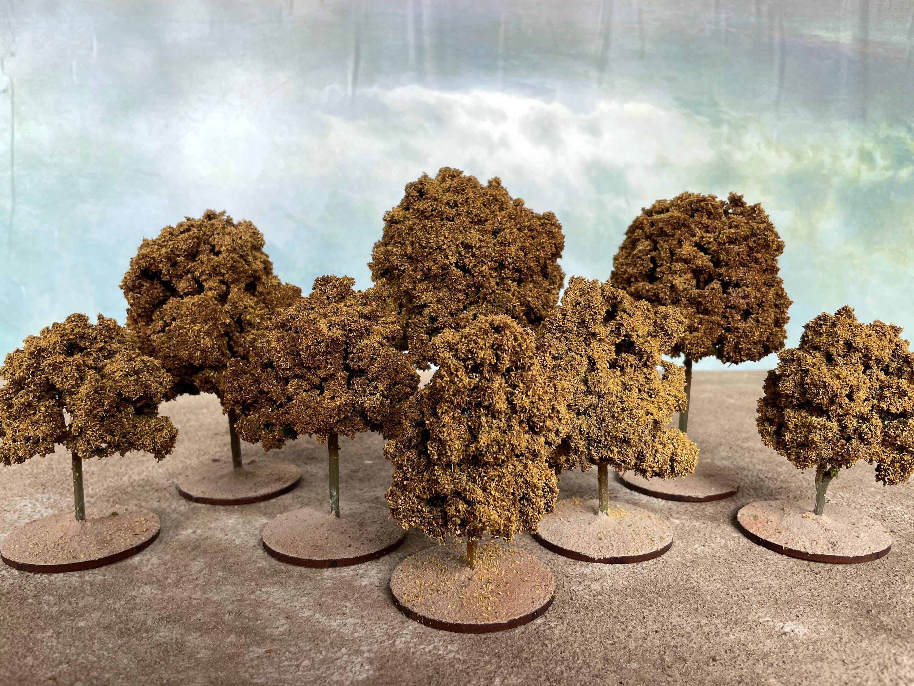 Tabletop Wargame Terrain, Miniature Trees, 28mm, RPG, Diorama - Etsy