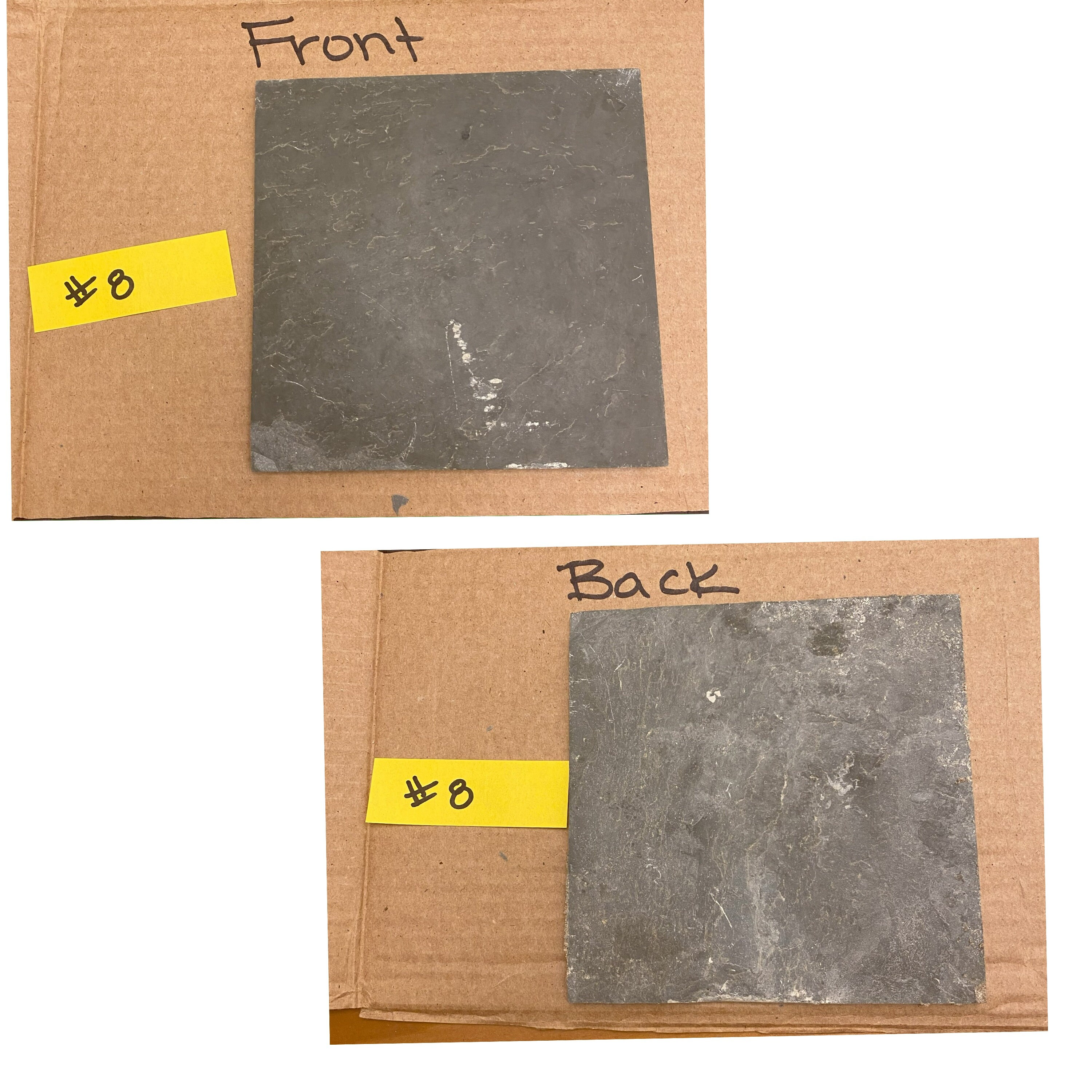 Vintage 1960s Salvaged Reclaimed Natural Slate Tiles approx 5.75 Square ...